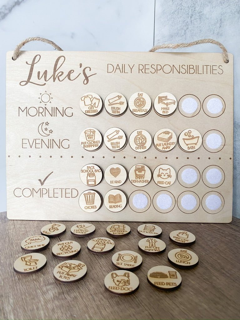 Kids Daily Responsibilities + Chore Chart – Aspen & Co Designs