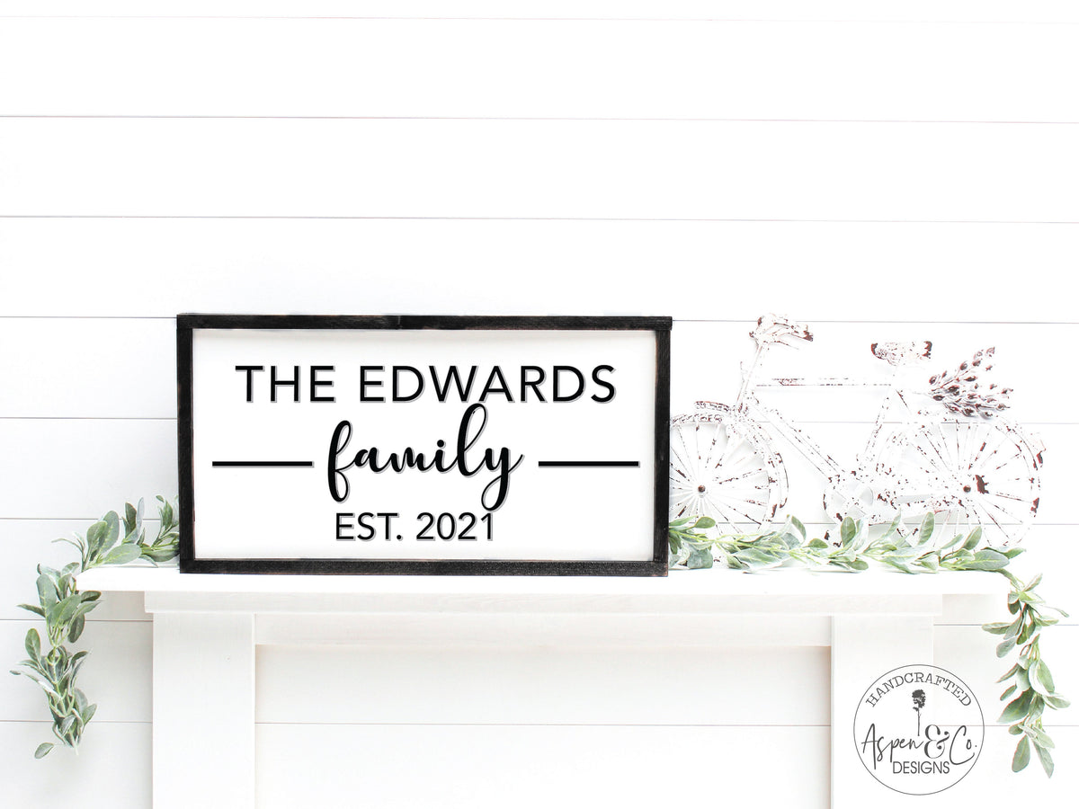 Personalized 3D Family Sign – Aspen & Co Designs
