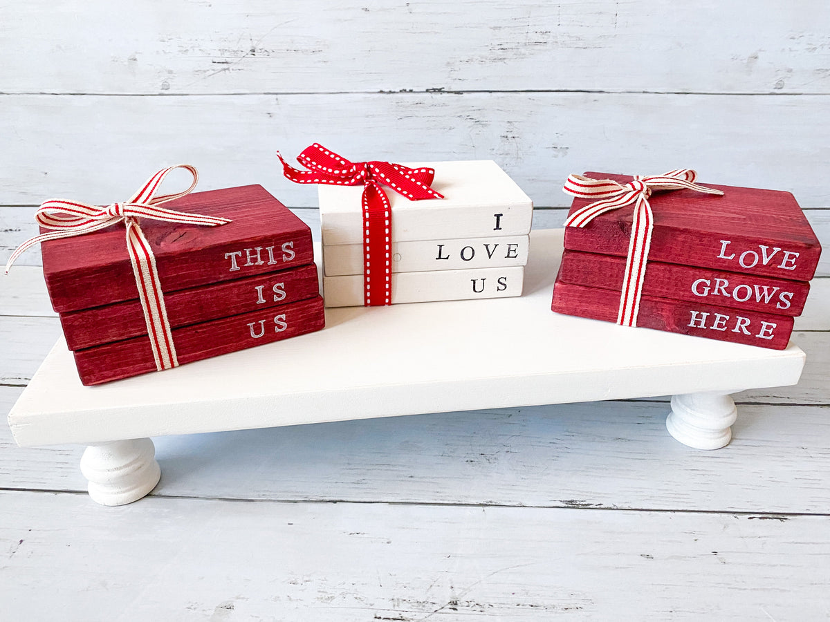 Wood Pedestal Riser Tray Stand - Medium Legs – Aspen & Co Designs